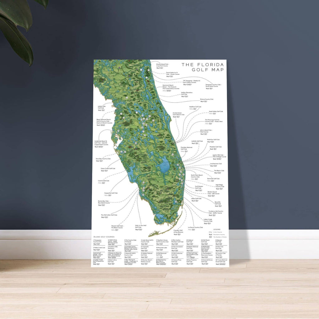 The Florida Golf Map - 77 of Florida's top Golf courses. – Malin & Mizen