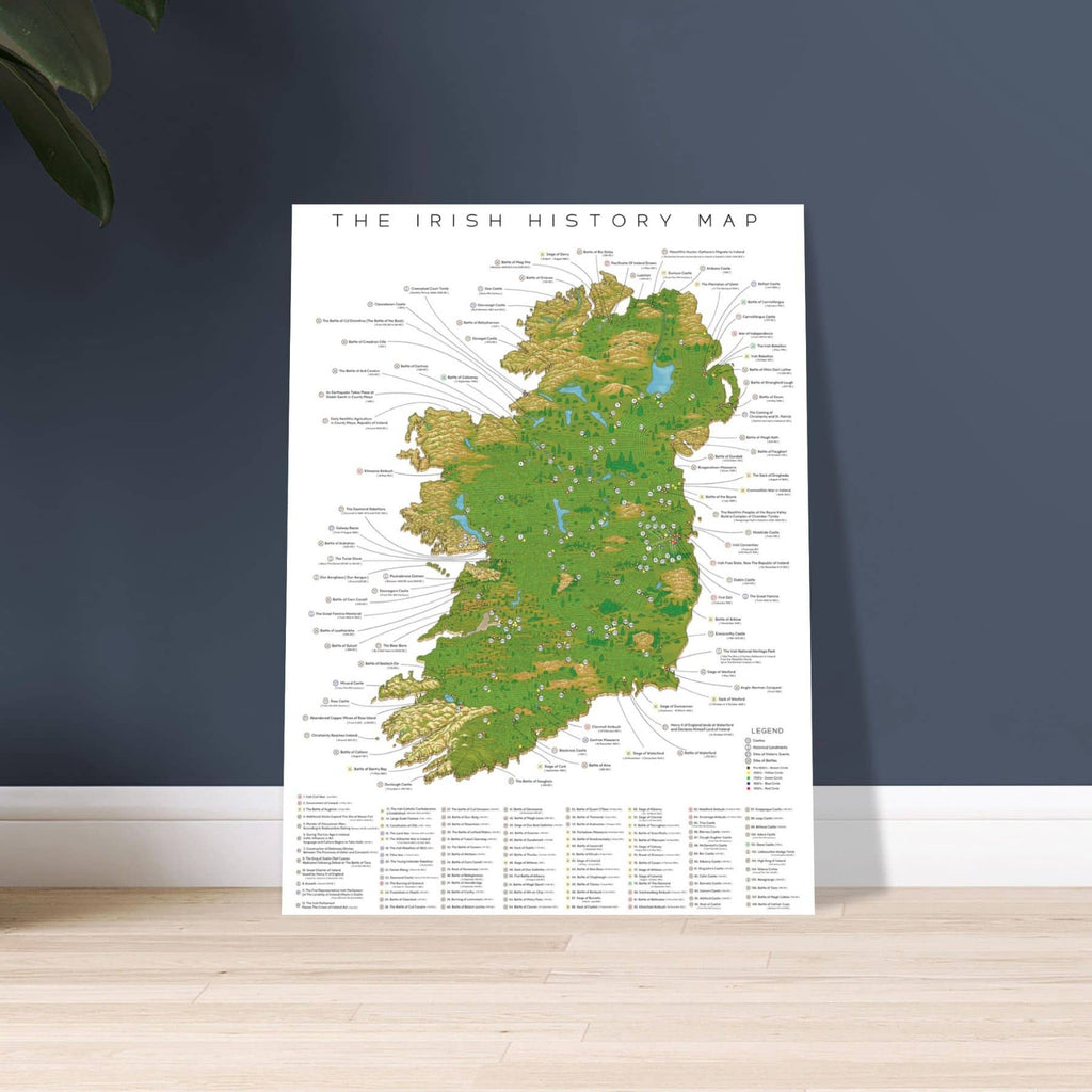 The Irish History Map - 192 of the top historical locations in Ireland ...