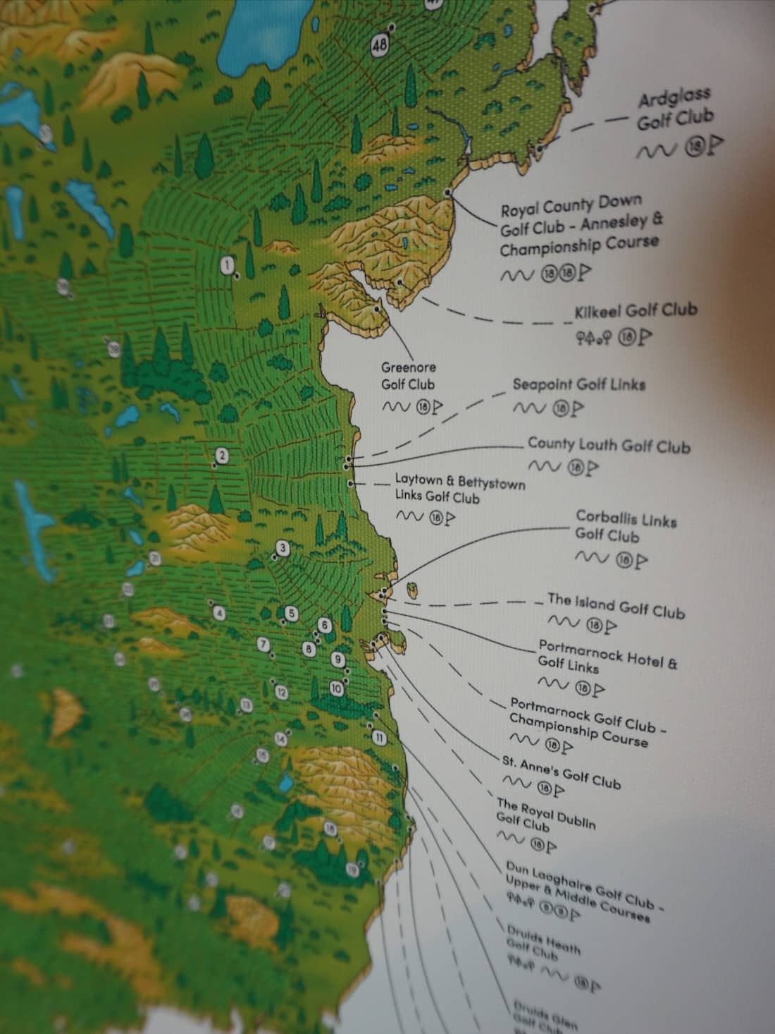 The Irish Golf Map – Malin & Mizen