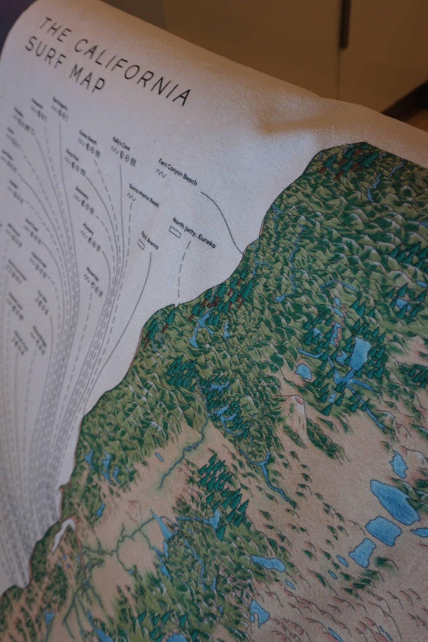 The California Surf Map Beach Towel – Malin & Mizen