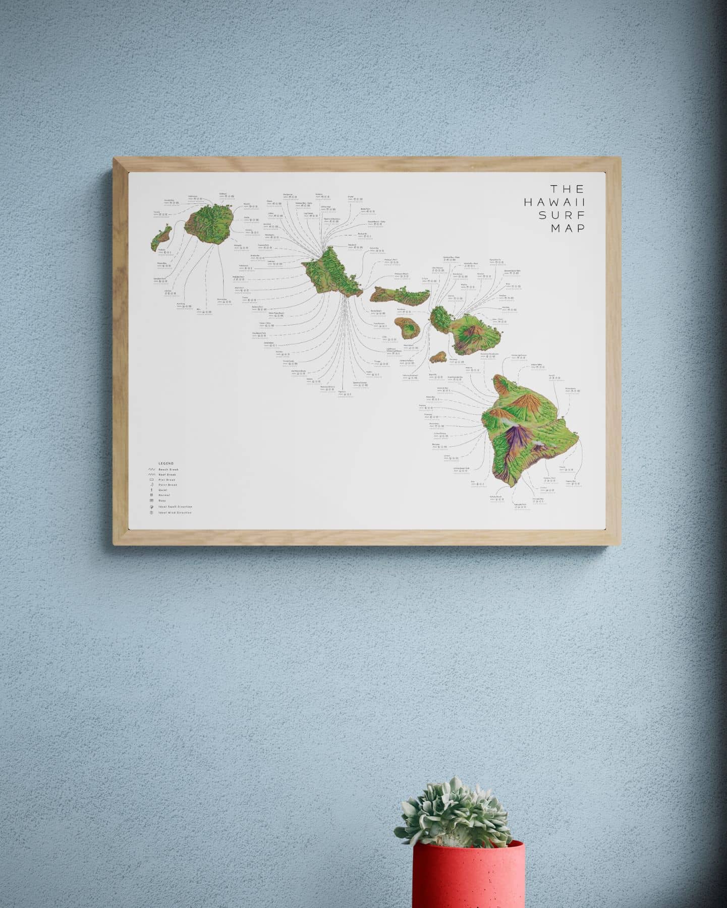 The Hawaii Surf Map - 102 Surf Spots with GPS & Wind/Swell Info – Malin ...