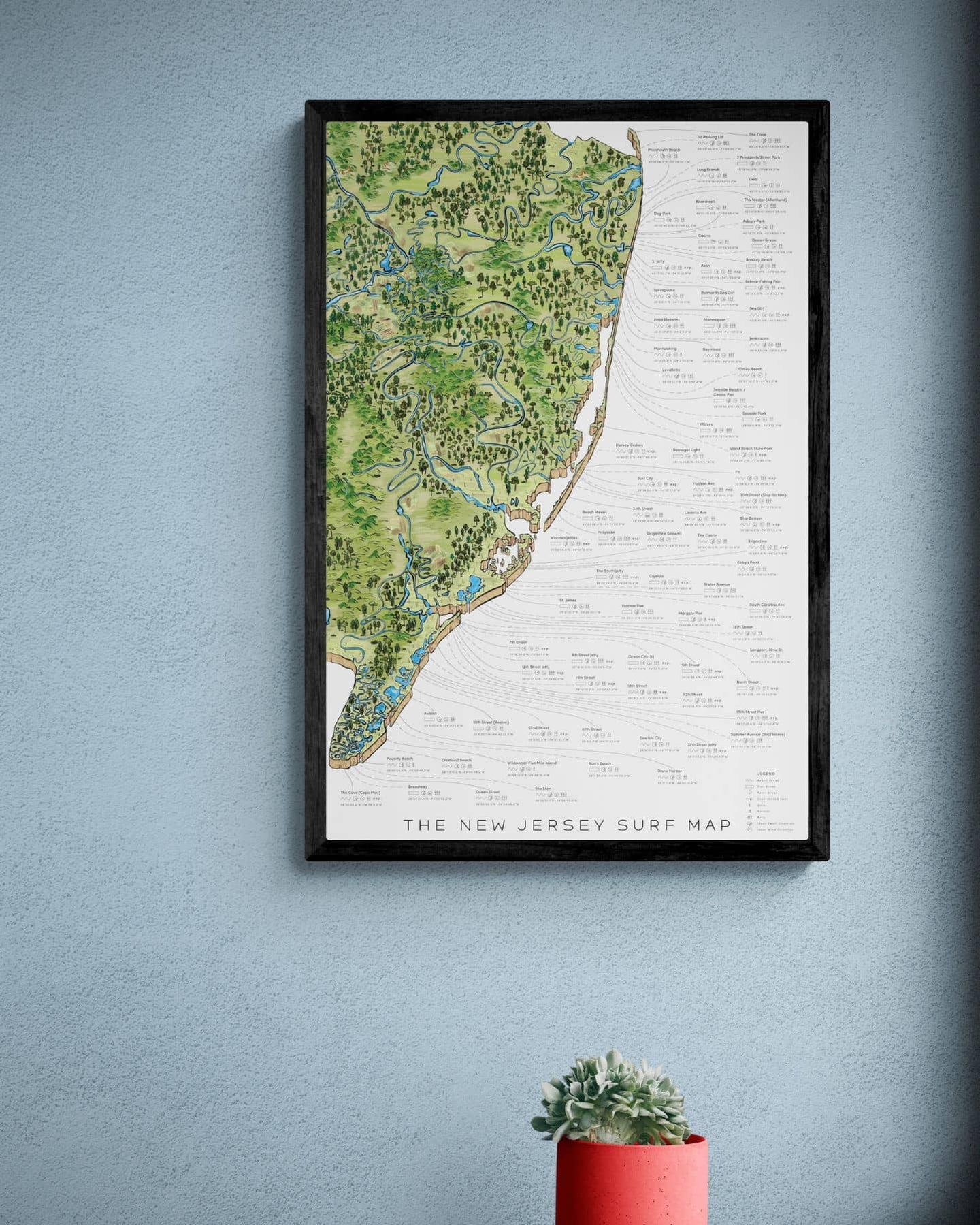 The New Jersey Surf Map – Malin & Mizen