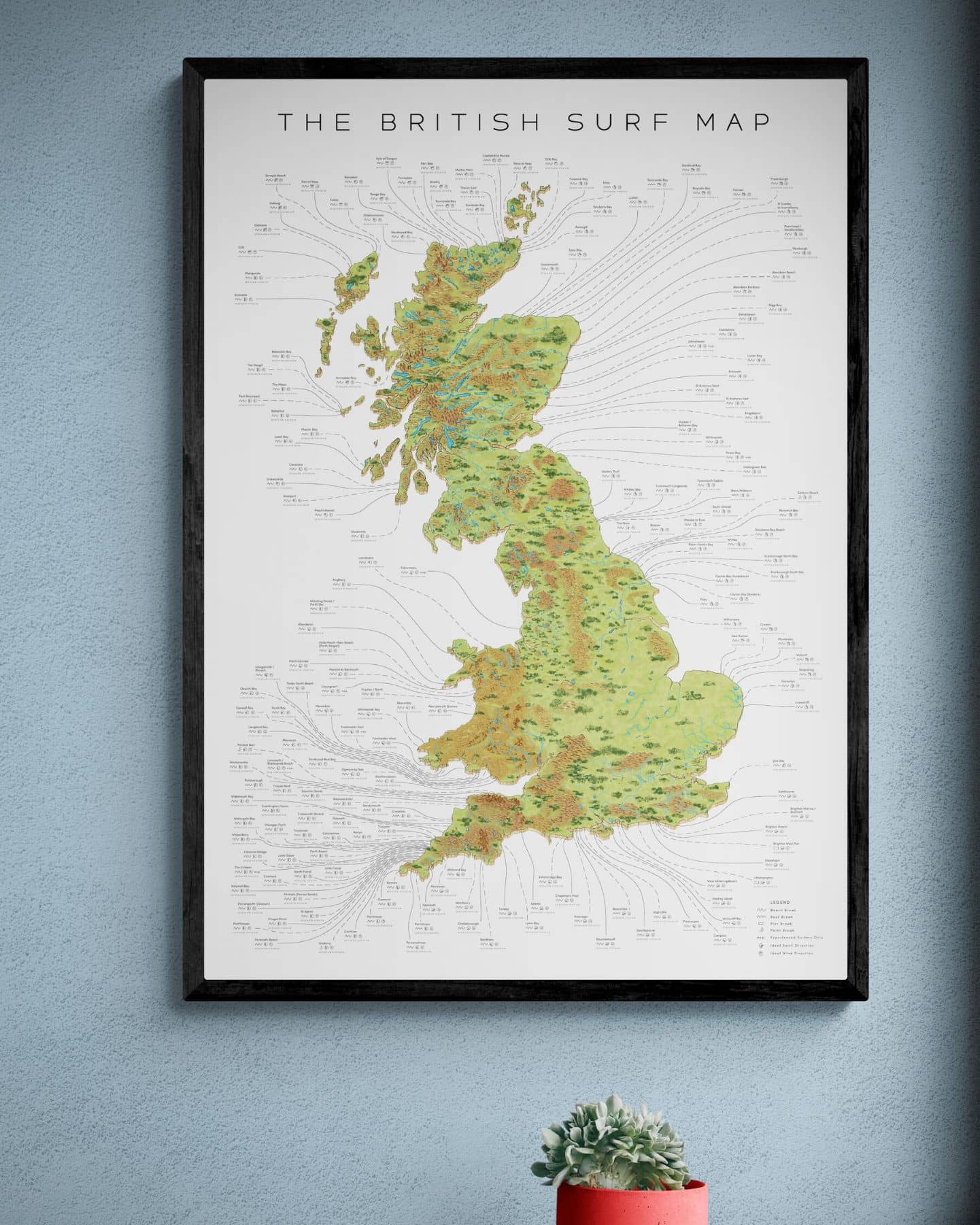 The British Surf Map - 190 of the best UK surf spots on 1 amazing map ...