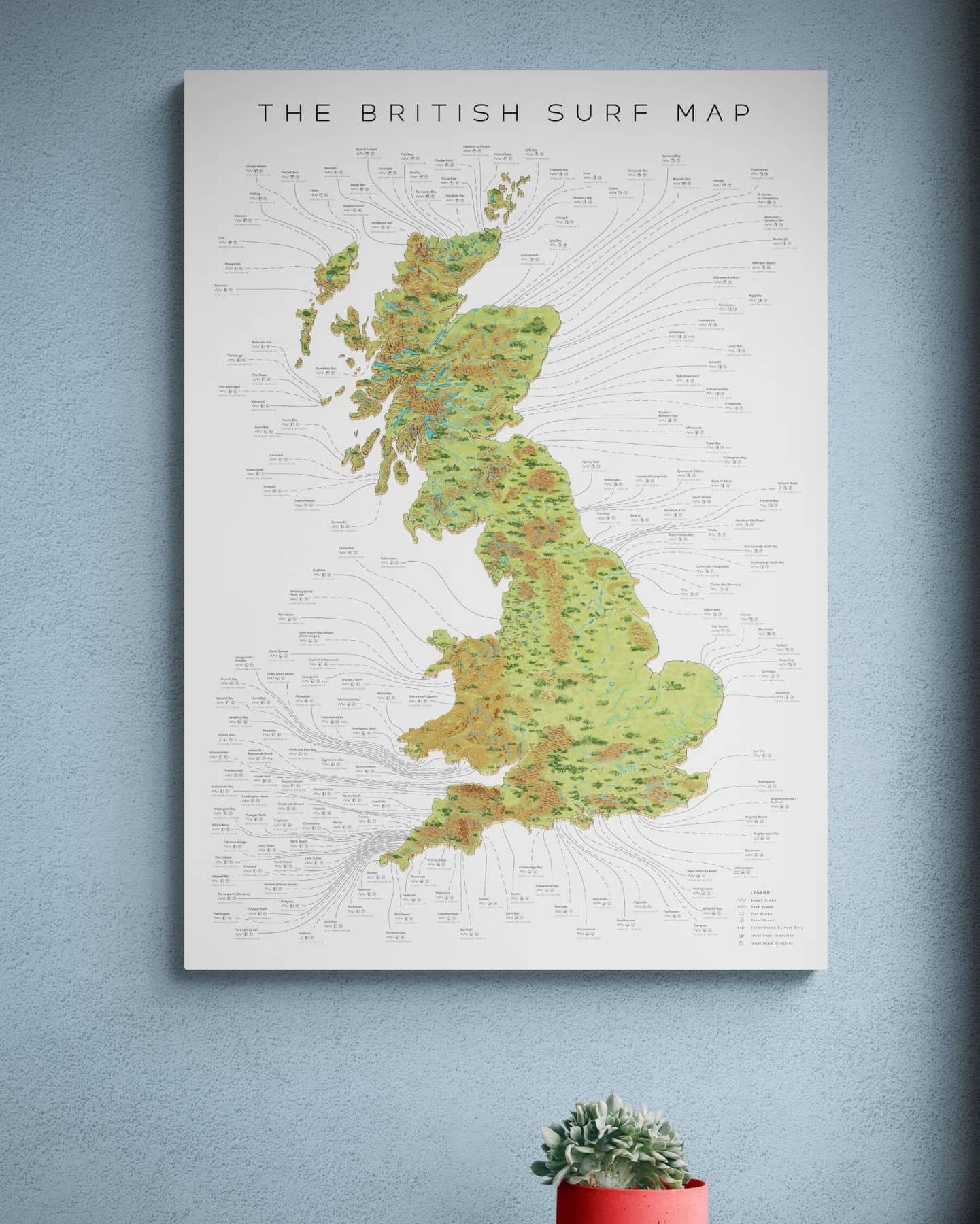 The British Surf Map - 190 of the best UK surf spots on 1 amazing map ...
