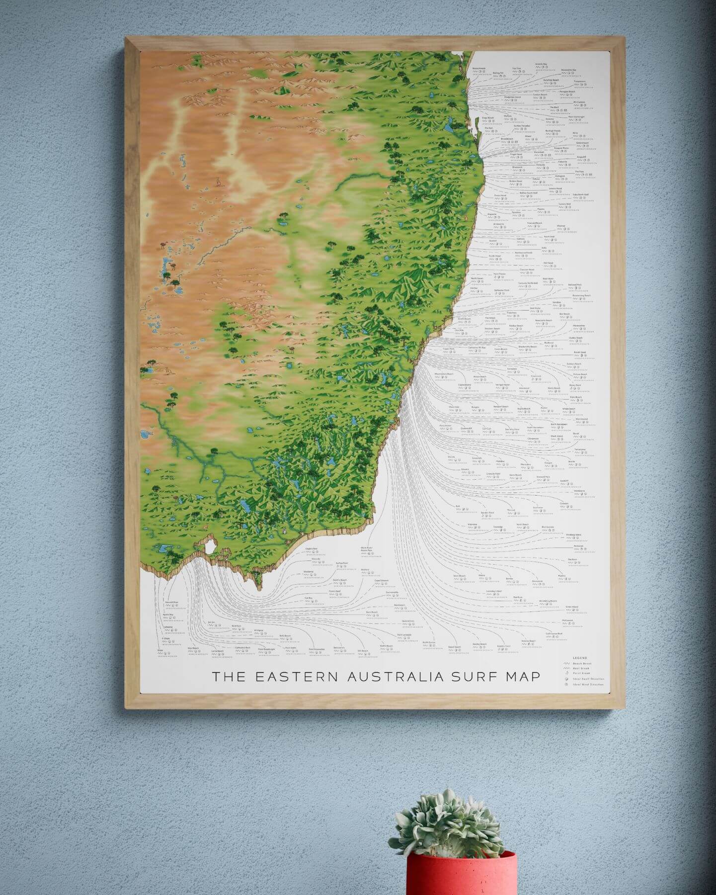 The Eastern Australia Surf Map - 182 Amazing Surf Spots with Key Info ...