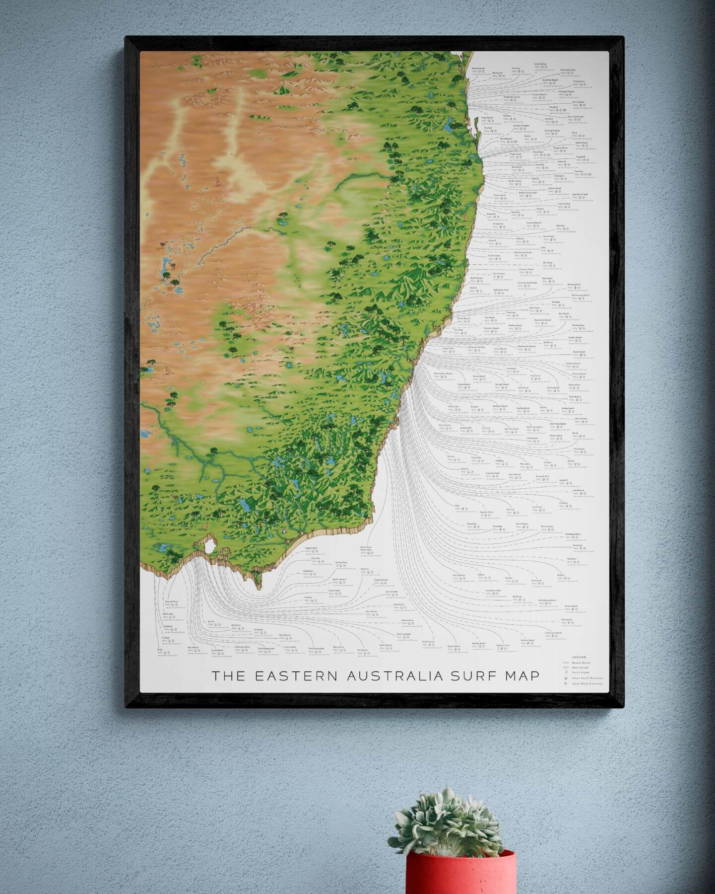 The Eastern Australia Surf Map - 182 Amazing Surf Spots with Key Info ...