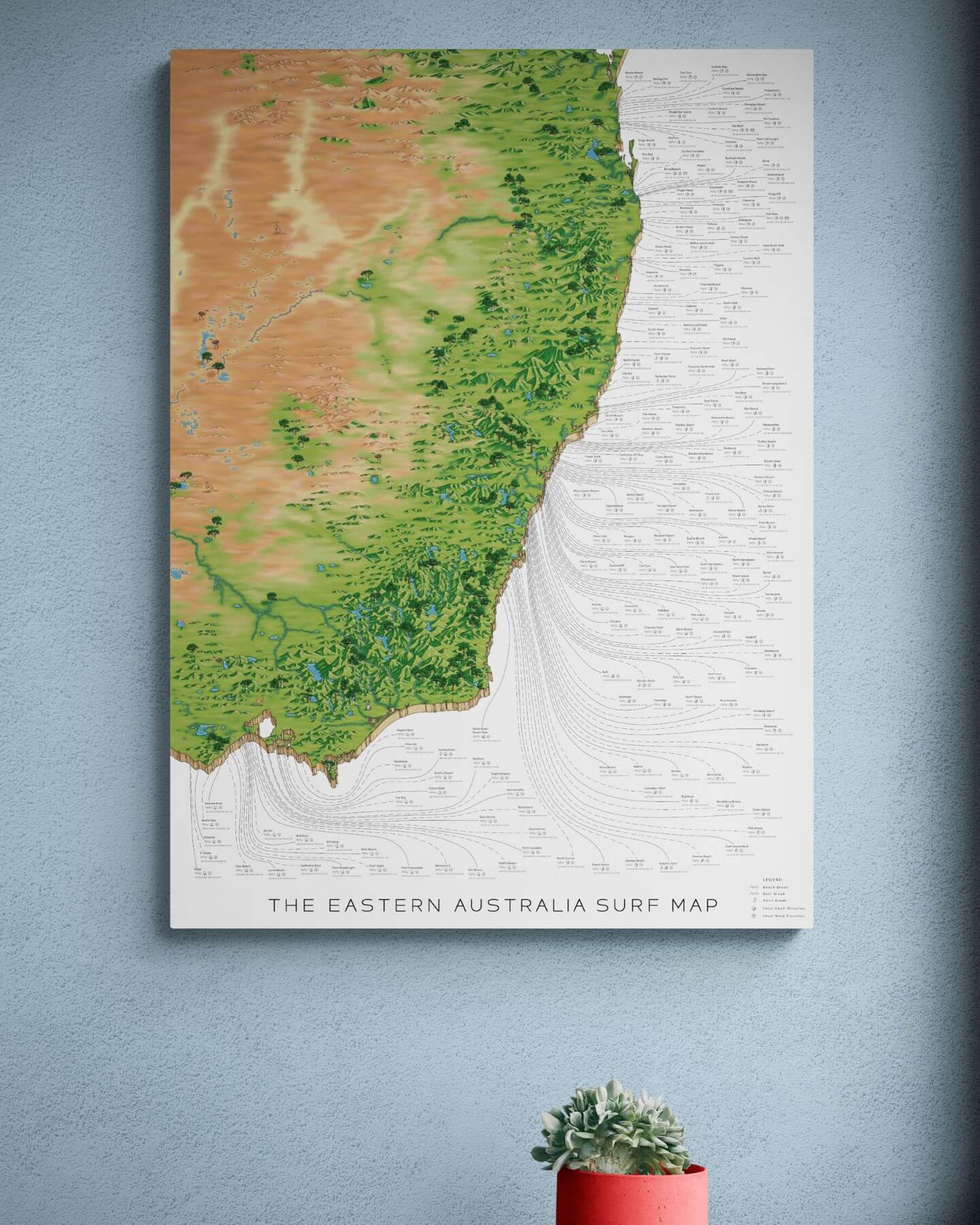 The Eastern Australia Surf Map - 182 Amazing Surf Spots with Key Info ...