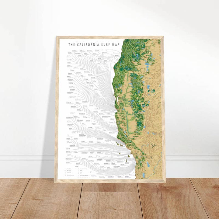 The California Surf Map - 126 great surf spots, 1 amazing map. – Malin ...