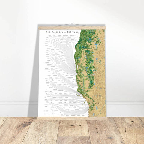 The California Surf Map - 126 great surf spots, 1 amazing map. – Malin ...