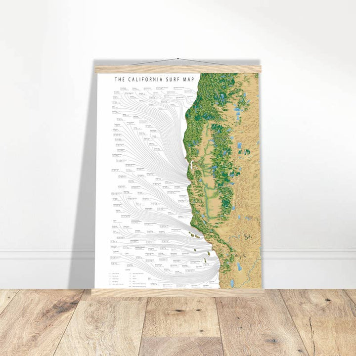 The California Surf Map - 126 great surf spots, 1 amazing map. – Malin ...