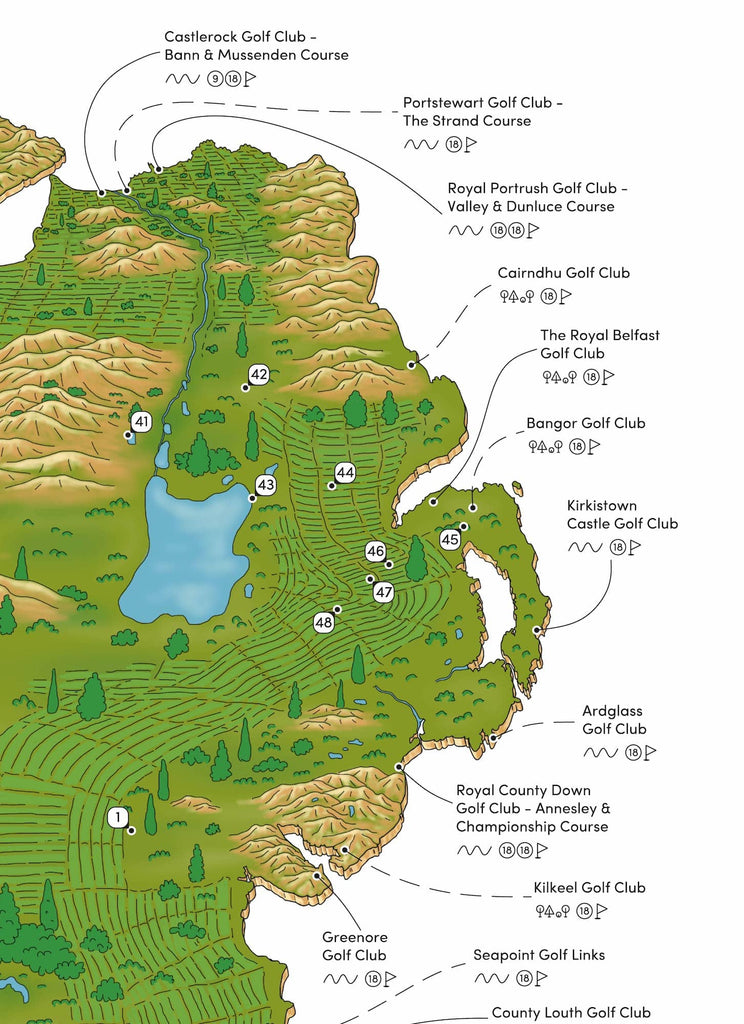 The Irish Golf Map – Malin & Mizen
