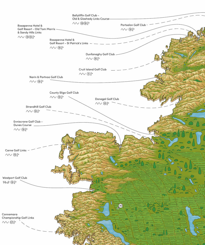 The Irish Golf Map – Malin & Mizen