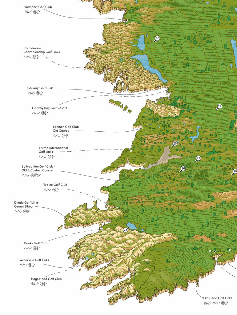 The Irish Golf Map – Malin & Mizen