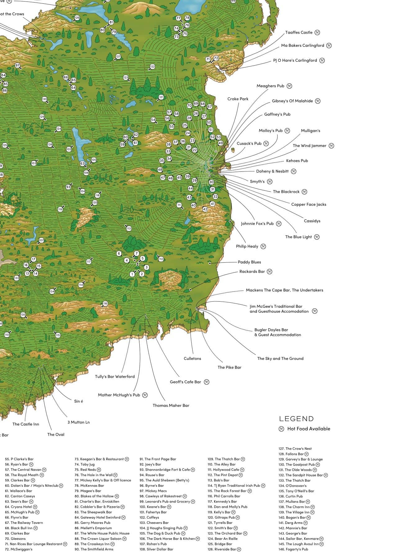 The Irish Pub Map - 258 Authentic Irish Pubs – Malin & Mizen