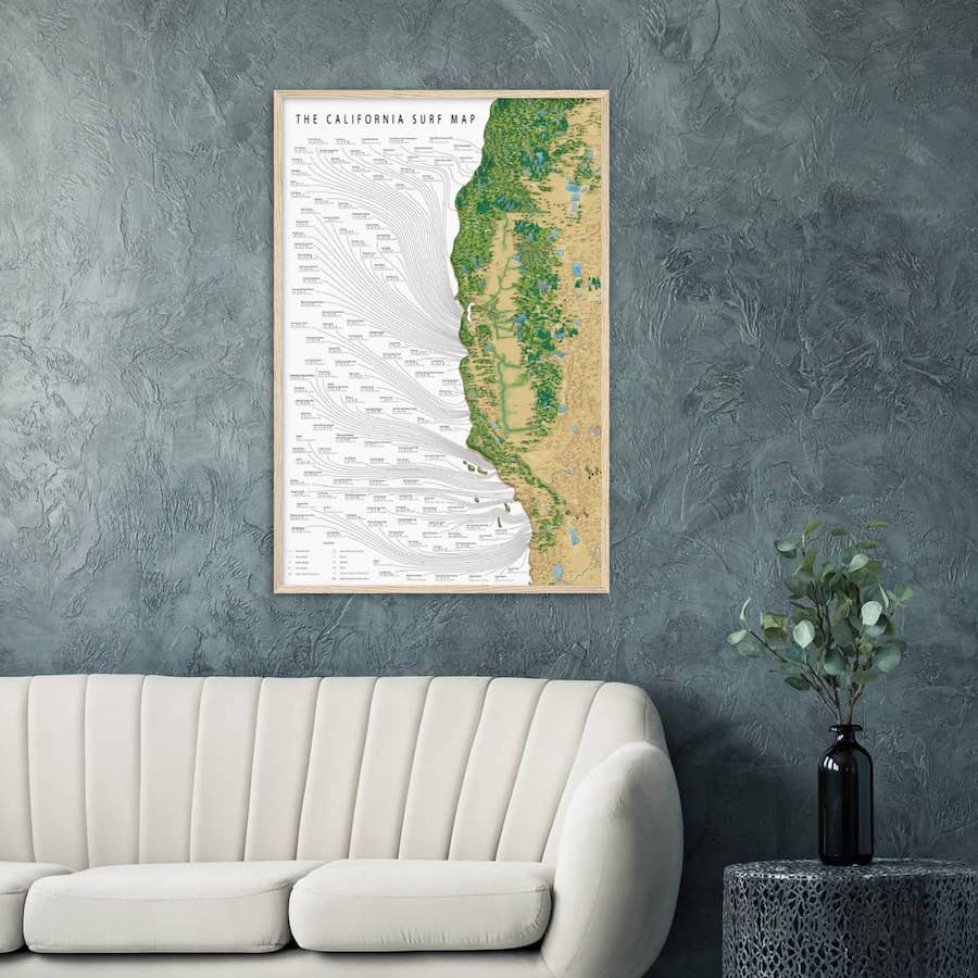 The California Surf Map - 126 great surf spots, 1 amazing map. – Malin ...