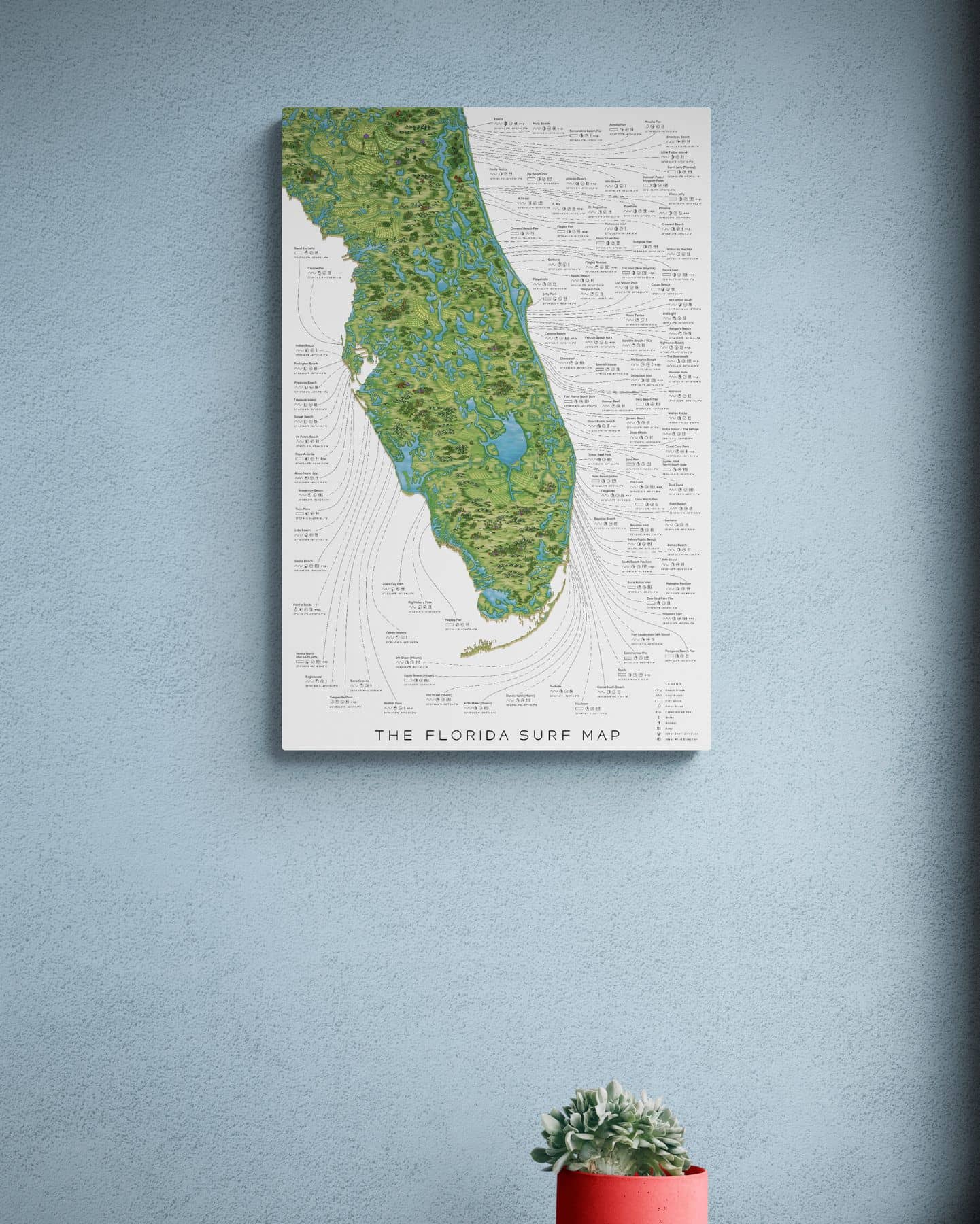 The Florida Surf Map - 116 of Florida's best Surf spots. – Malin & Mizen