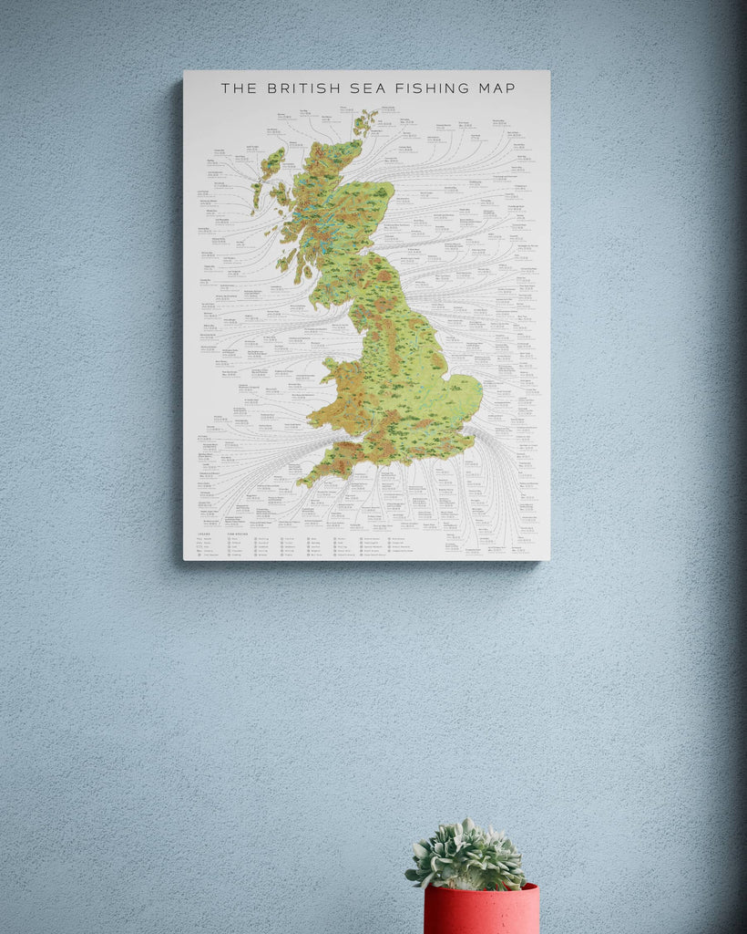 The British Sea Fishing Map - 236 Spots + Species + GPS. 1 Amazing Map ...