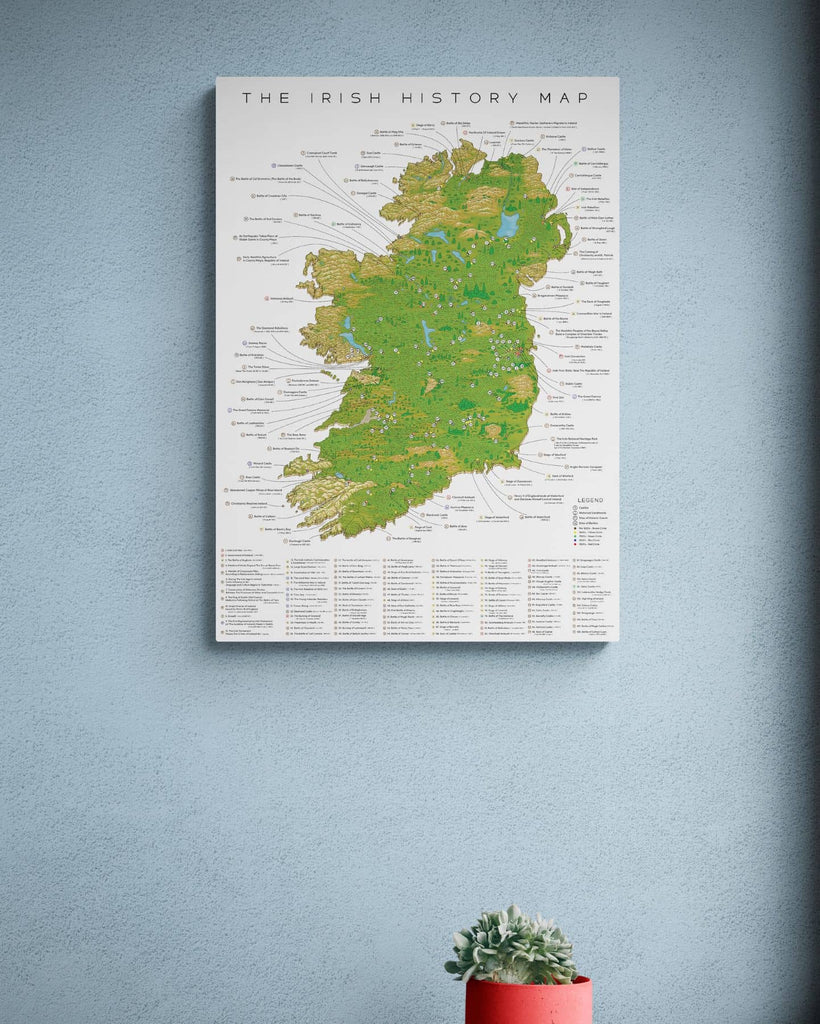 The Irish History Map - 192 of the top historical locations in Ireland ...