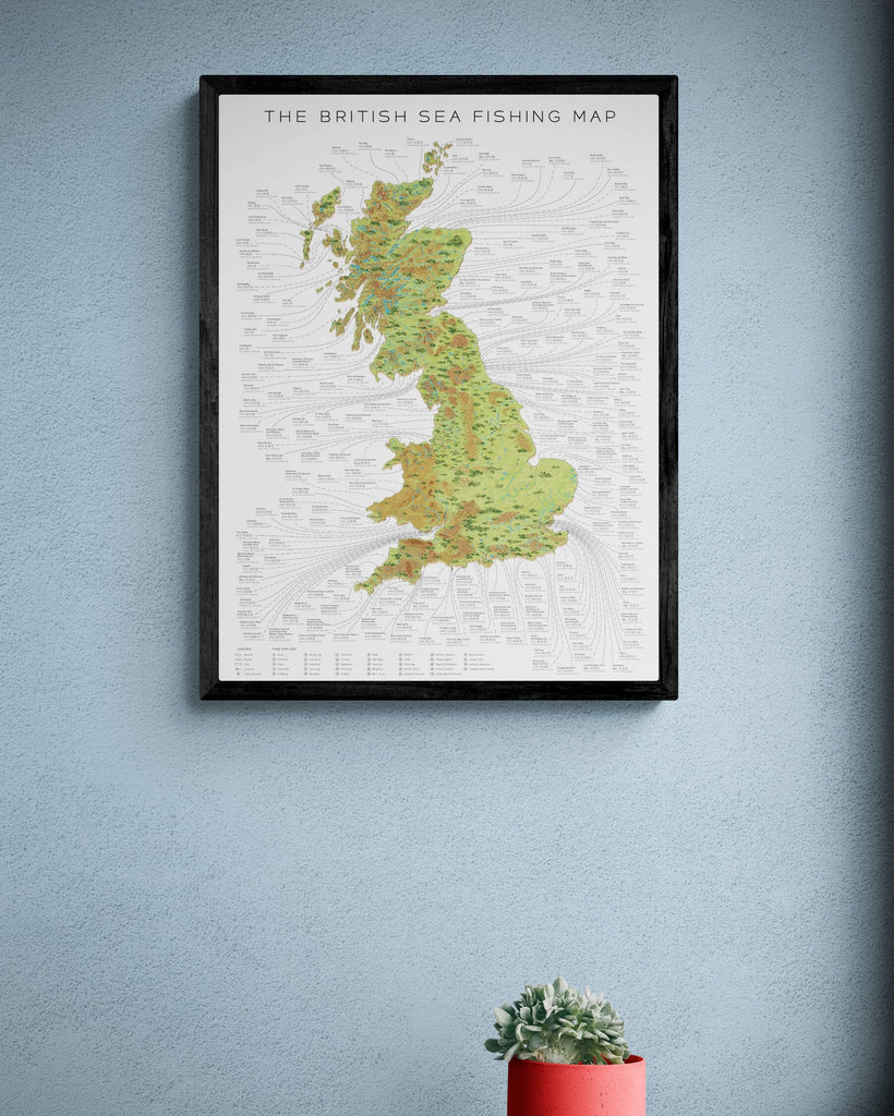The British Sea Fishing Map - 236 Spots + Species + GPS. 1 Amazing Map ...