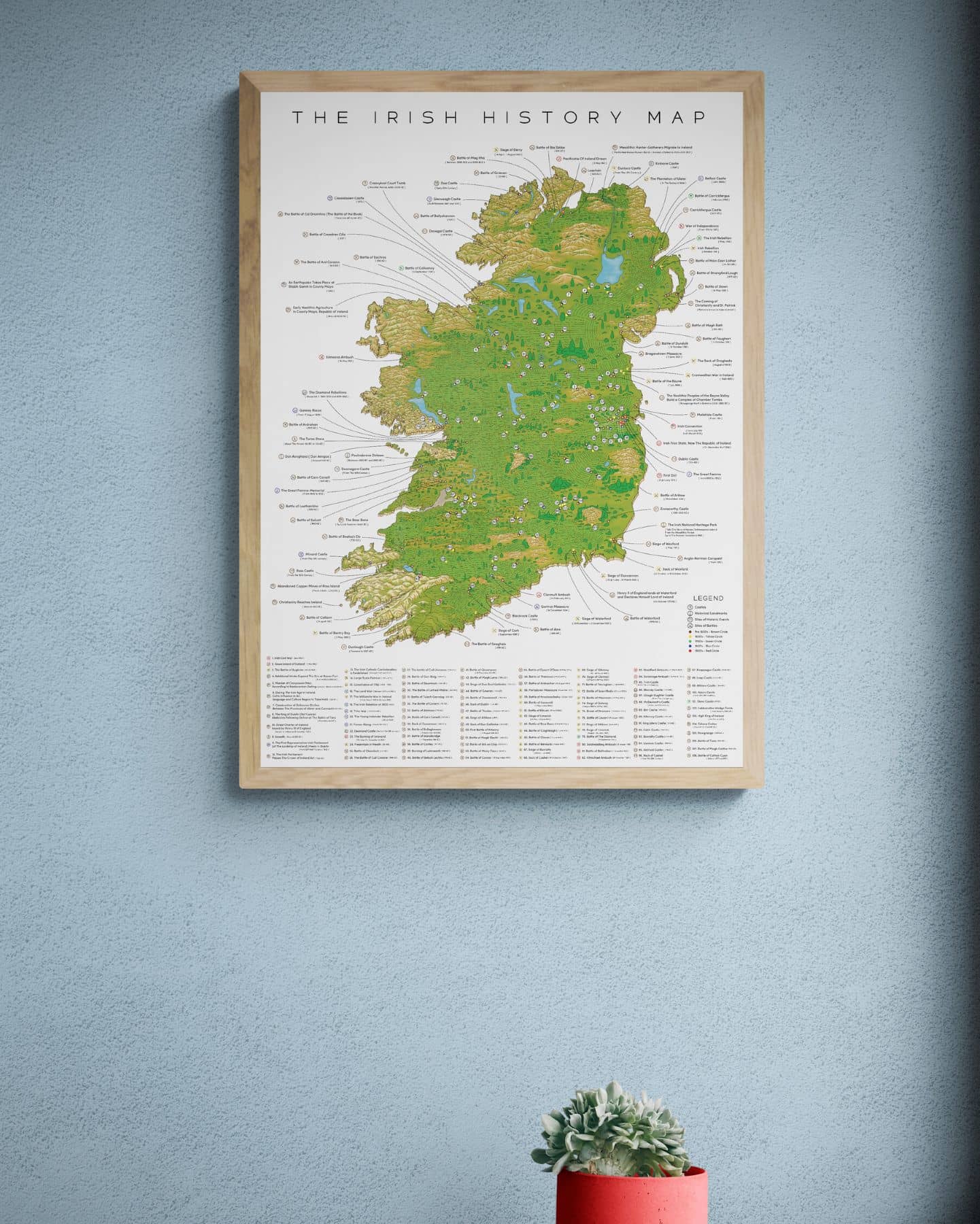 The Irish History Map - 192 of the top historical locations in Ireland ...