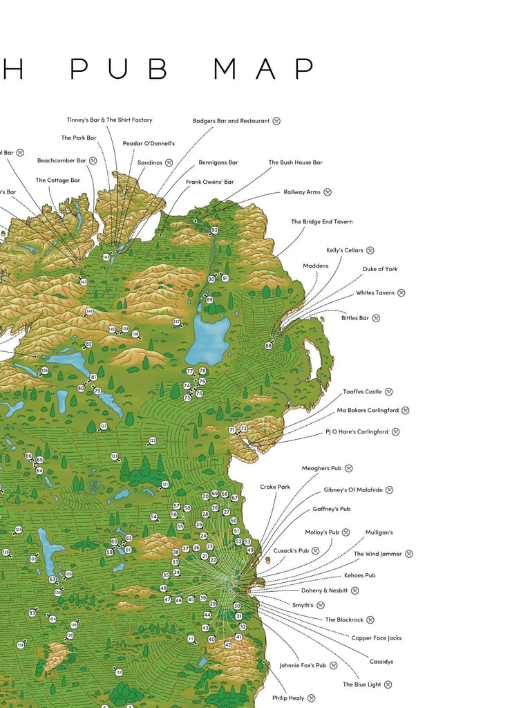 The Irish Pub Map - 258 Authentic Irish Pubs – Malin & Mizen
