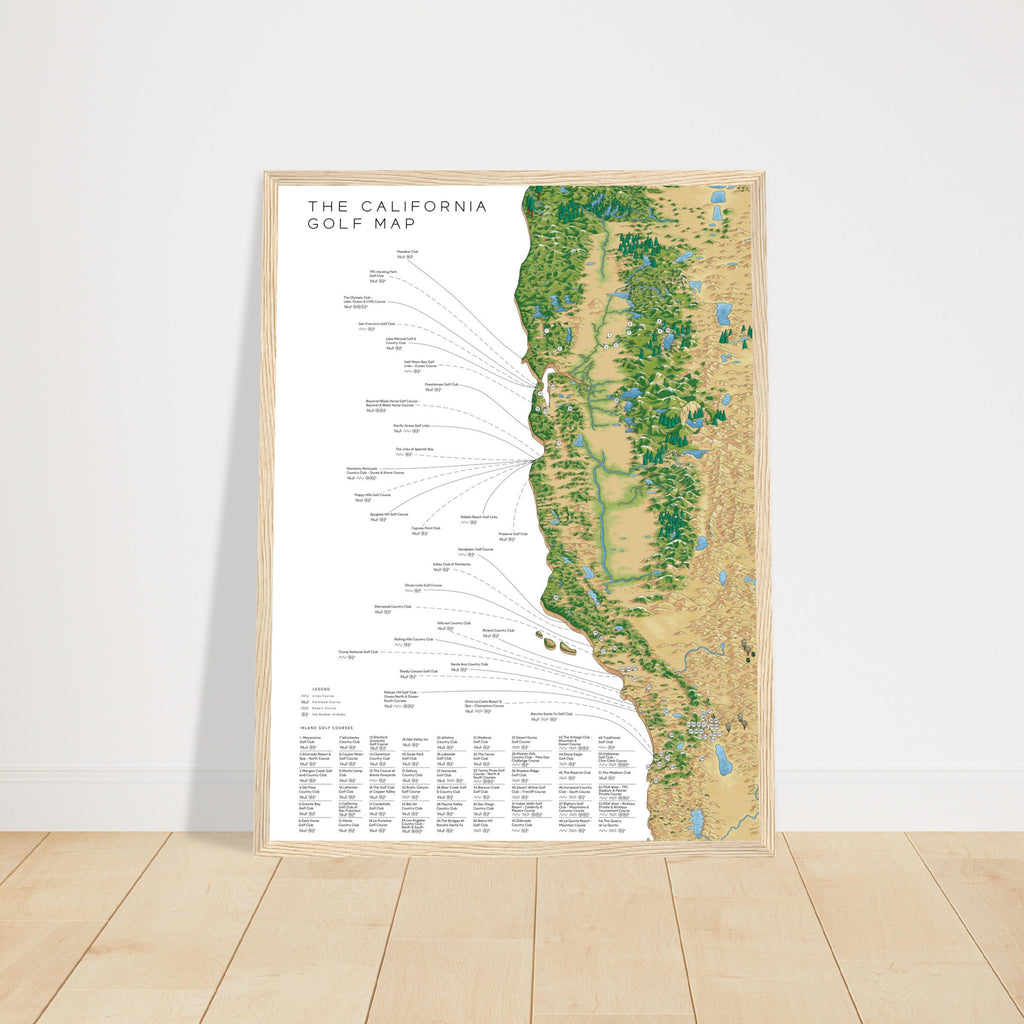 The California Golf Map - 83 of Cali's Top Courses, 1 Amazing Golf Map ...