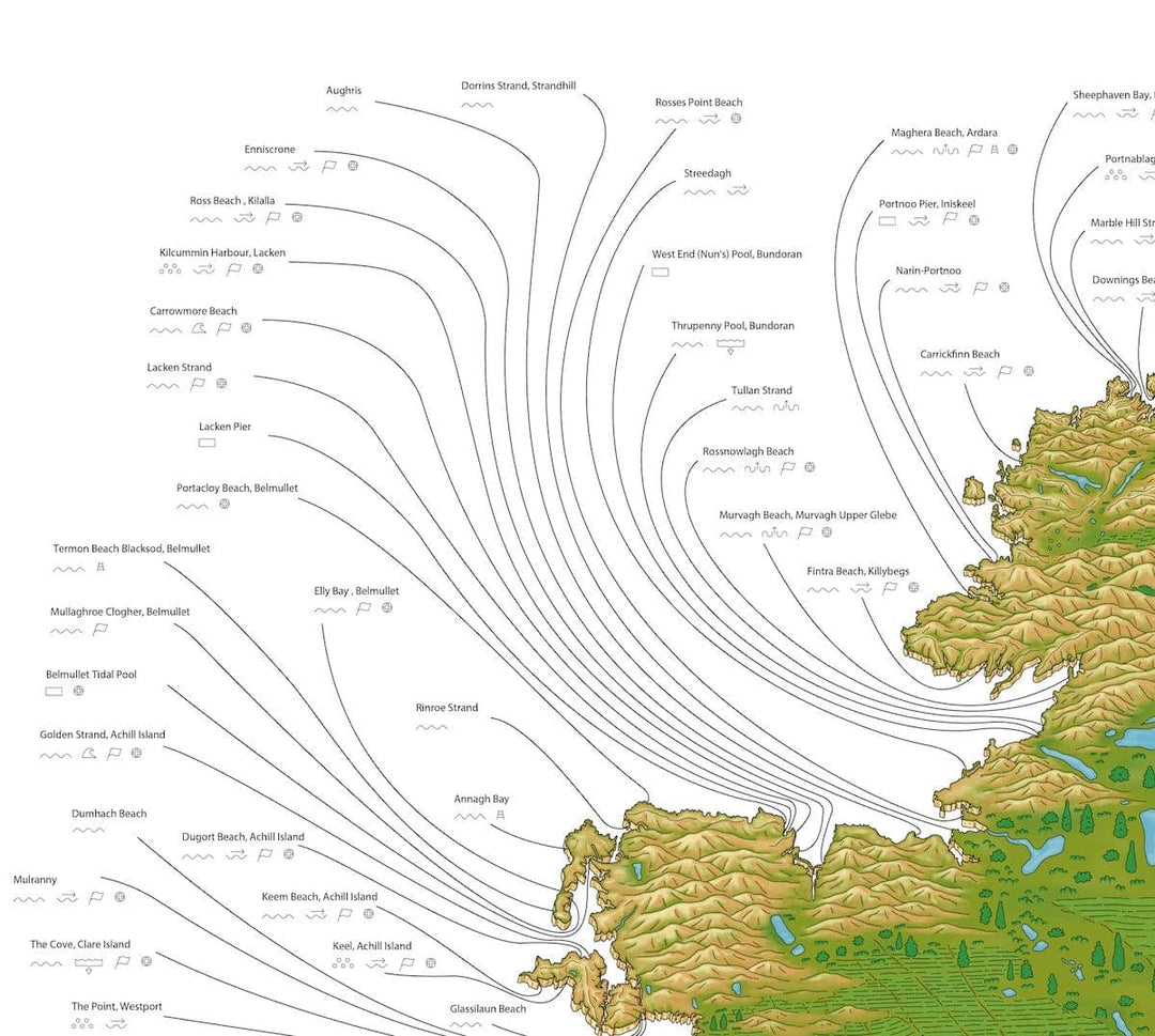 The Irish Sea Swim Map (1st Edition) – Malin & Mizen