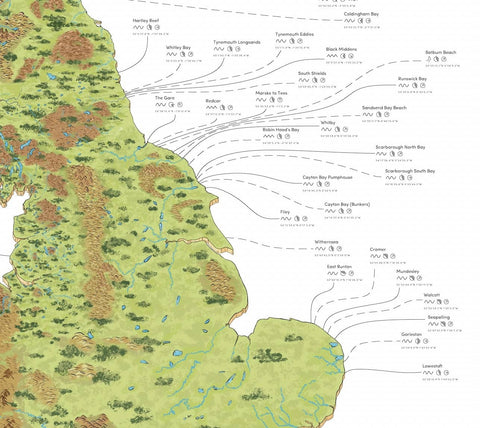 The British Surf Map - 190 of the best UK surf spots on 1 amazing map ...
