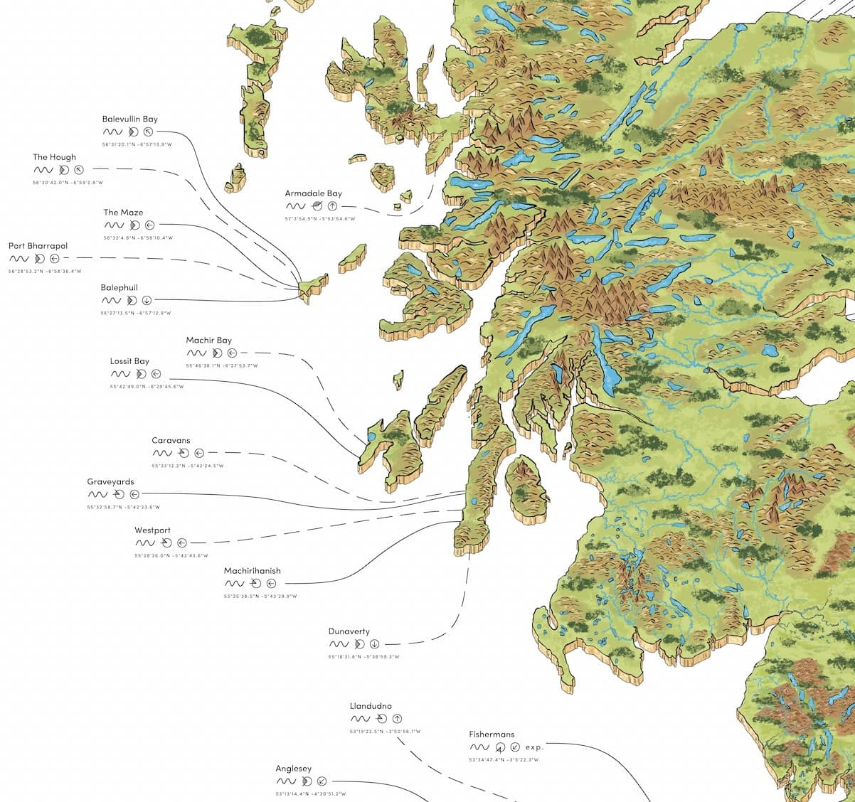 The British Surf Map - 190 of the best UK surf spots on 1 amazing map ...