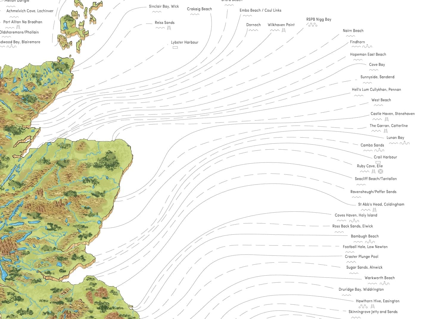 The British Sea Swim Map - 221 great sea swim spots, 1 amazing map ...