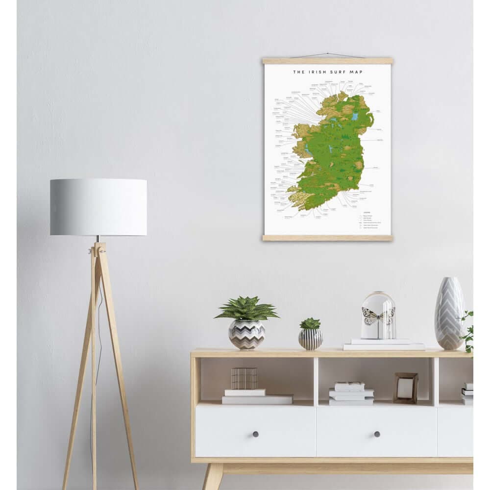 The Irish Surf Map Wall Print. 80 of Ireland's best surf spots – Malin ...