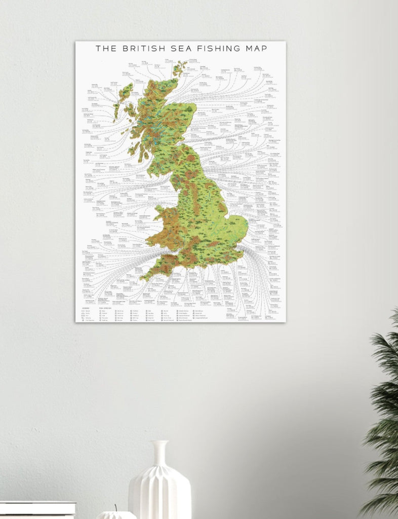 The British Sea Fishing Map - 236 Spots + Species + GPS. 1 Amazing Map ...