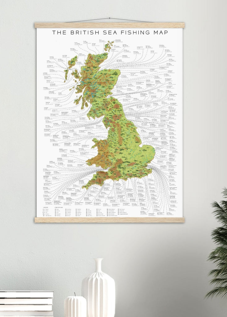 The British Sea Fishing Map - 236 Spots + Species + GPS. 1 Amazing Map ...